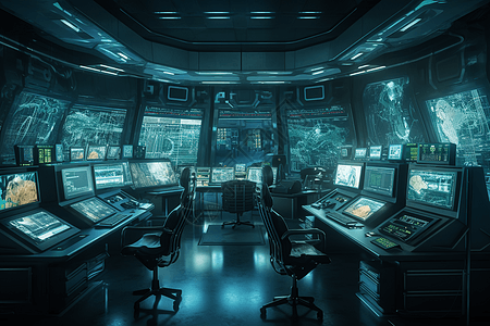 控制室控制台的俯视图图片素材-正版创意图片600067820-摄图网