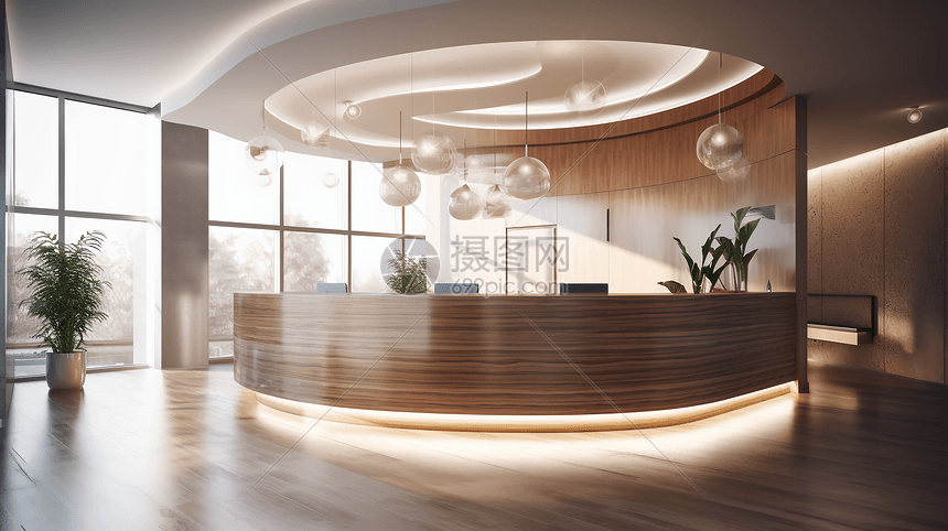 办公室前台图片素材-正版创意图片600008803-摄图网