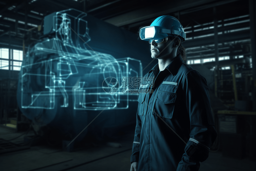 用AR展示工业场景高清图片下载-正版图片600009243-摄图网