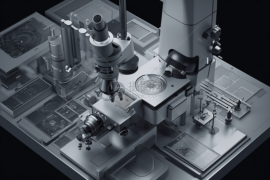 电子显微镜研究图片素材-正版创意图片600009882-摄图网