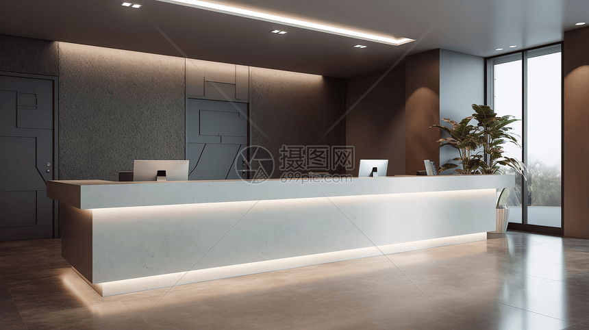 办公室前台图片素材-正版创意图片600012360-摄图网