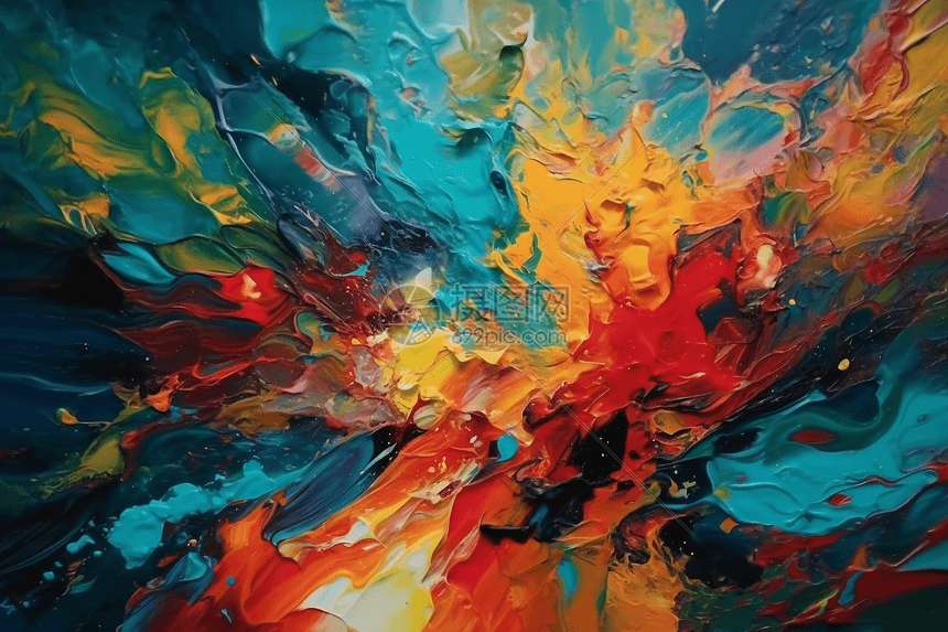 现代抽象艺术作品的特写镜头插画图片下载-正版图片600015491-摄图网