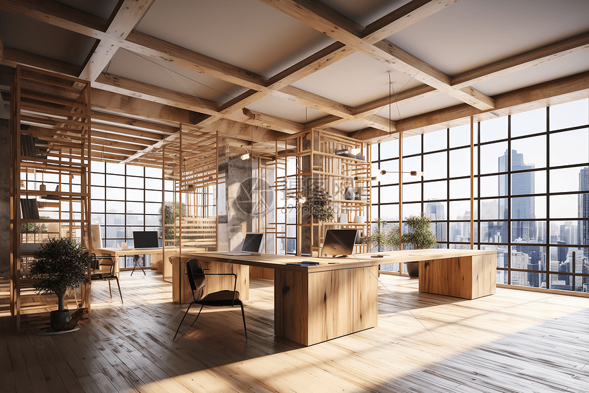 有落地窗的办公室图片素材-正版创意图片600016234-摄图网