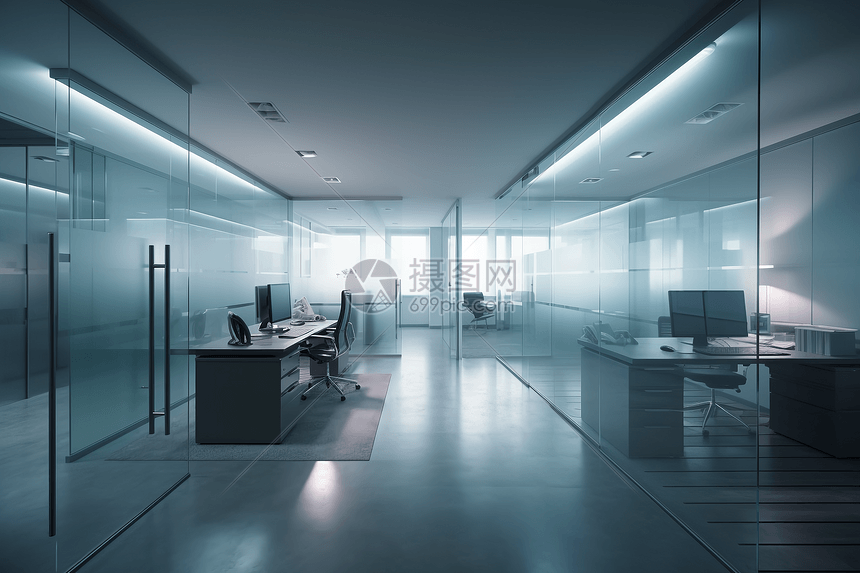 办公室背景的广角镜头高清图片下载-正版图片600016472-摄图网