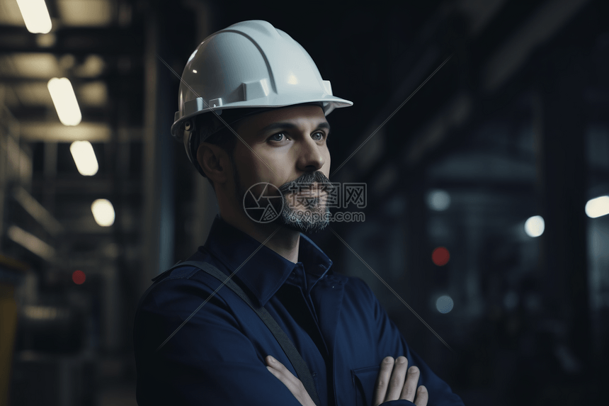 带着安全帽的个人高清图片下载-正版图片600019768-摄图网