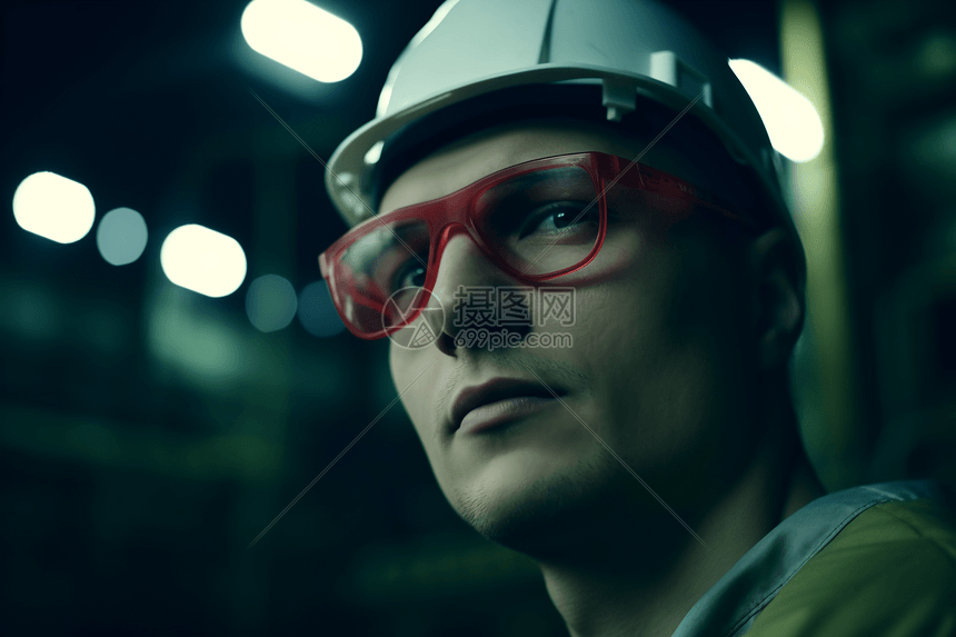 工程师头像特写高清图片下载-正版图片600020395-摄图网