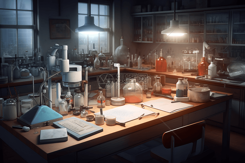科学实验室背景图片素材-正版创意图片600021809-摄图网