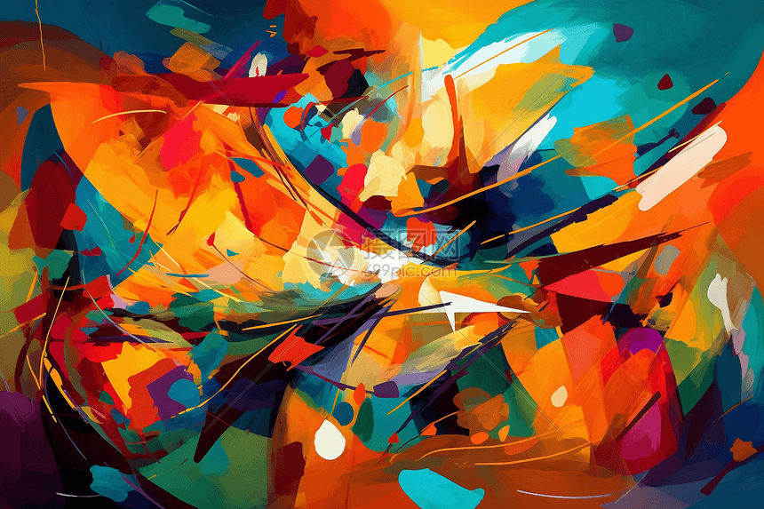 丰富色彩油画插画图片下载-正版图片600024100-摄图网