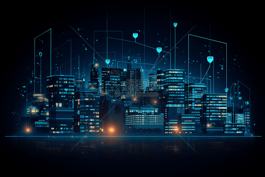 智能科技智慧城市图片素材-正版创意图片600026903-摄图网