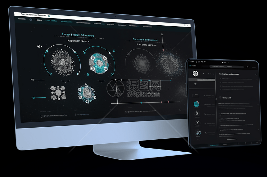智能AI科技电脑显示图片素材-正版创意图片600026926-摄图网