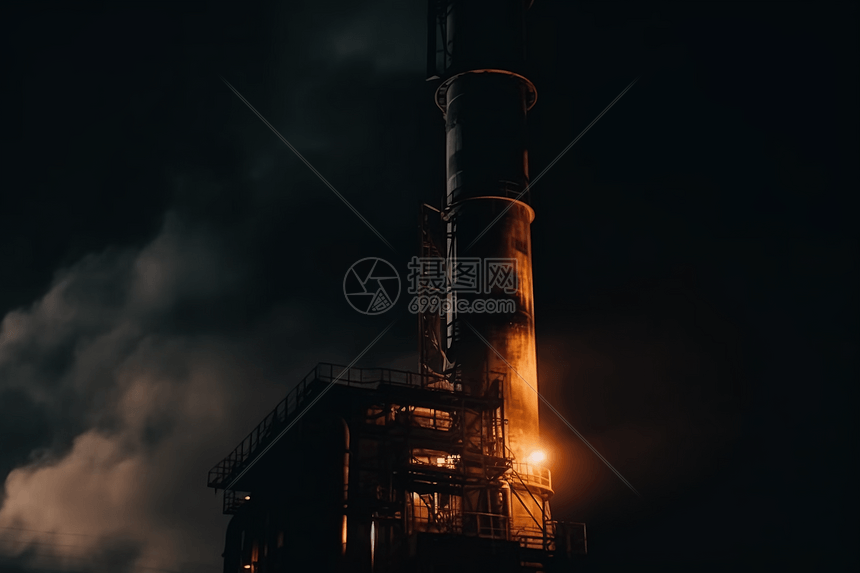 化工厂烟囱的高清图片下载-正版图片600030763-摄图网