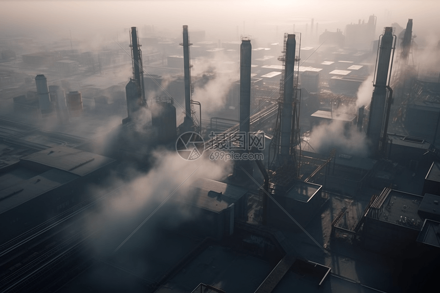工业区的烟囱高清图片下载-正版图片600031280-摄图网
