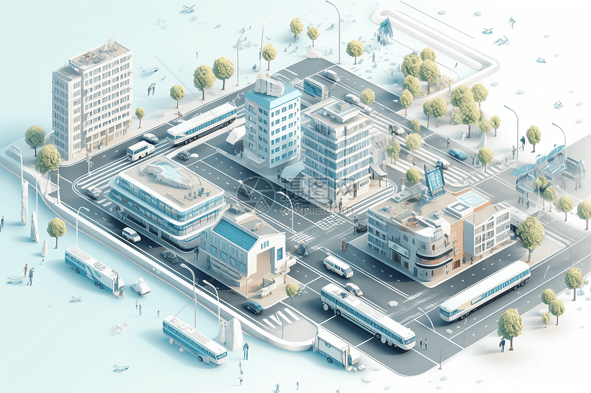 网络智慧城市插画图片下载-正版图片600035469-摄图网