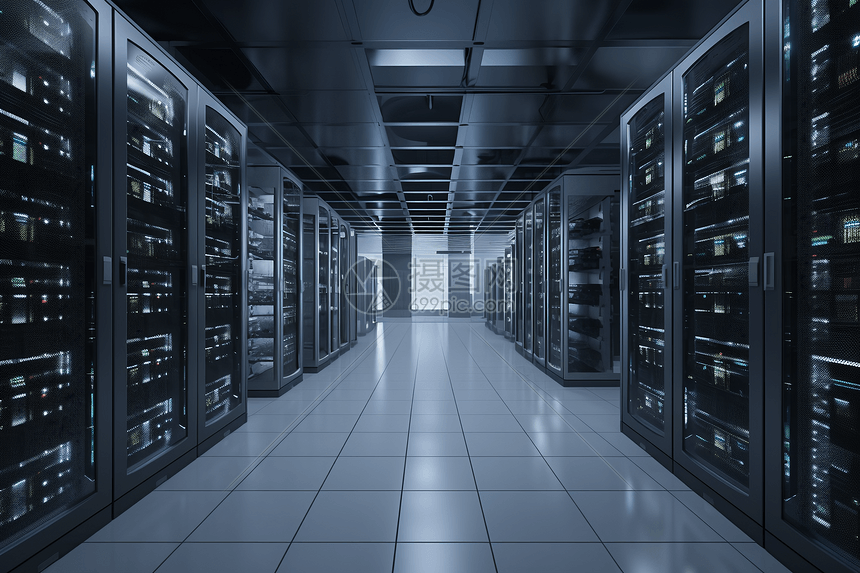 云计算机机房图片素材-正版创意图片600035534-摄图网