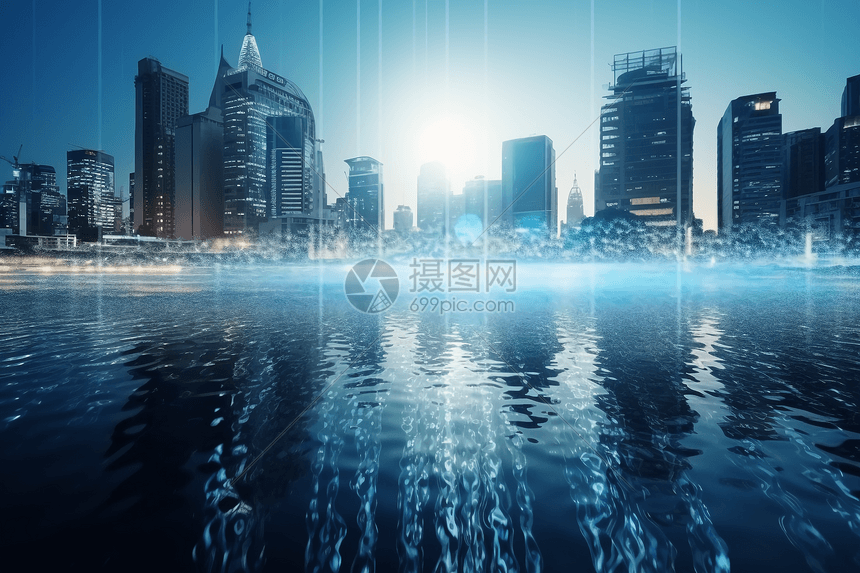 科技风智慧城市图片素材-正版创意图片600036065-摄图网