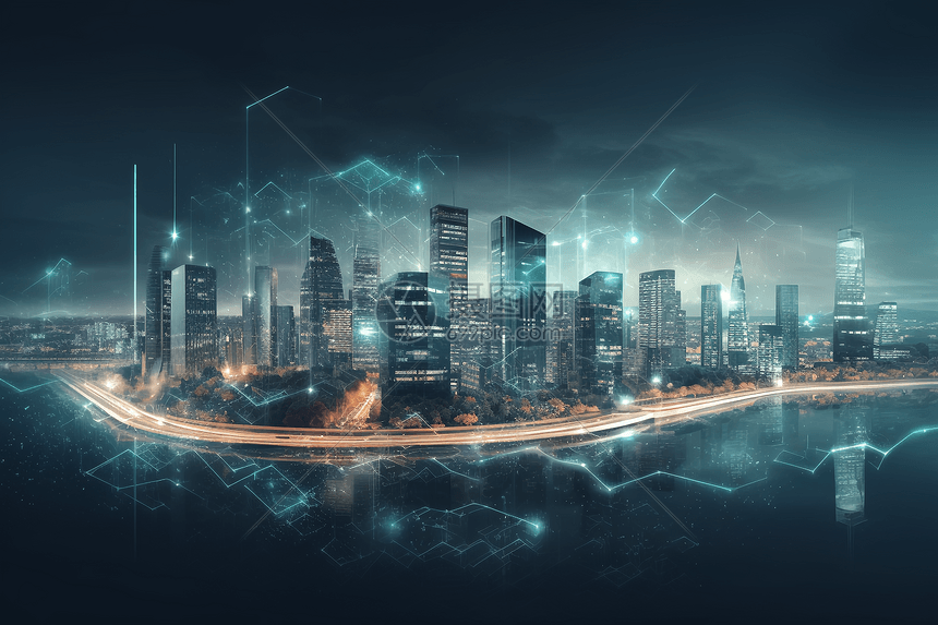 科技感智慧城市图片素材-正版创意图片600036073-摄图网