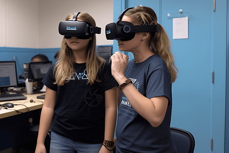 使用vr进行学习高清图片下载-正版图片600039741-摄图网