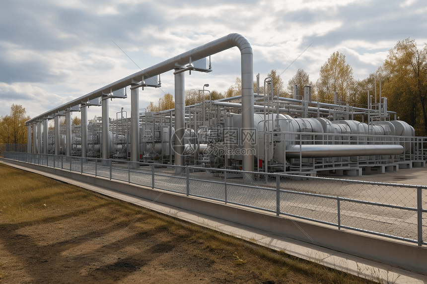 天然气压缩机站高清图片下载-正版图片600040927-摄图网