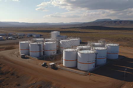 氢气基础储罐设施高清图片下载-正版图片600041053-摄图网