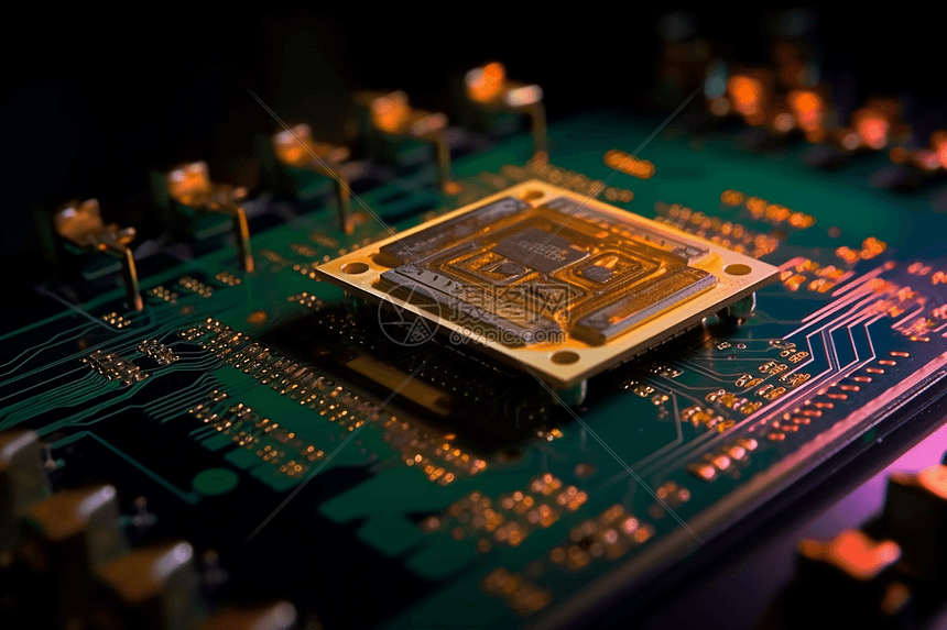 纳米电路板的特写高清图片下载-正版图片600044189-摄图网