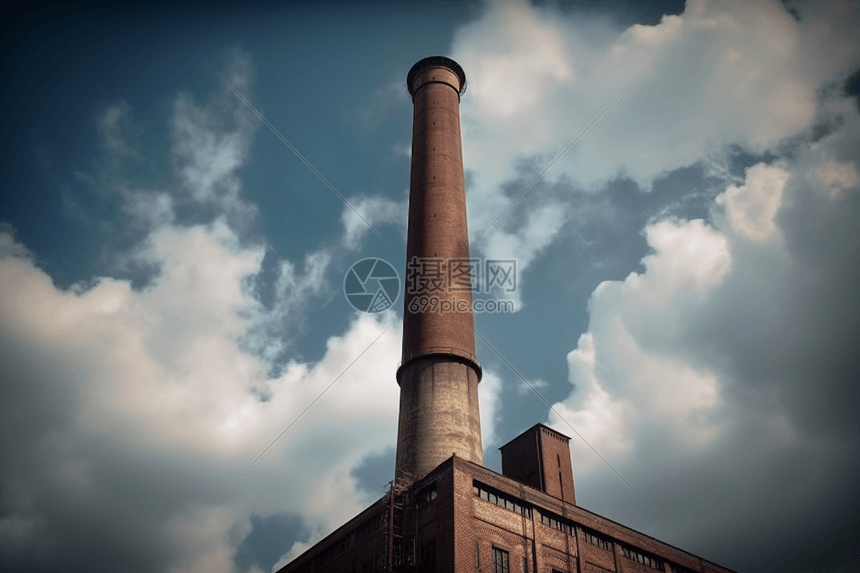 大型烟囱的摄影图高清图片下载-正版图片600044793-摄图网
