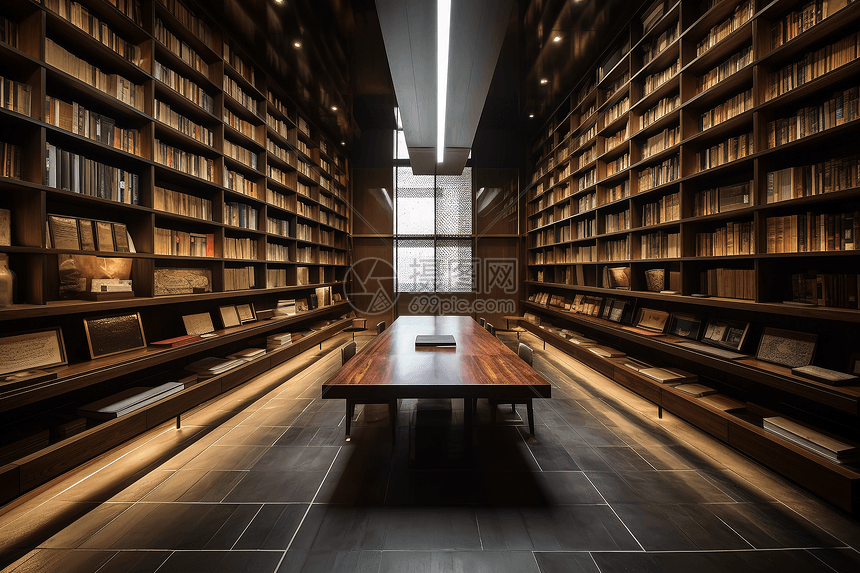 图书馆收藏的书籍高清图片下载-正版图片600046252-摄图网