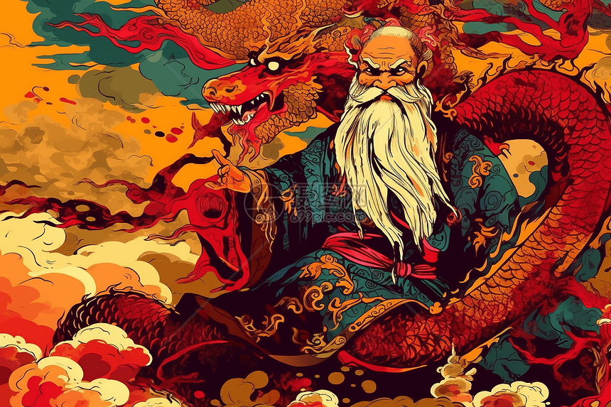 中国皇帝插画图片下载-正版图片600046721-摄图网