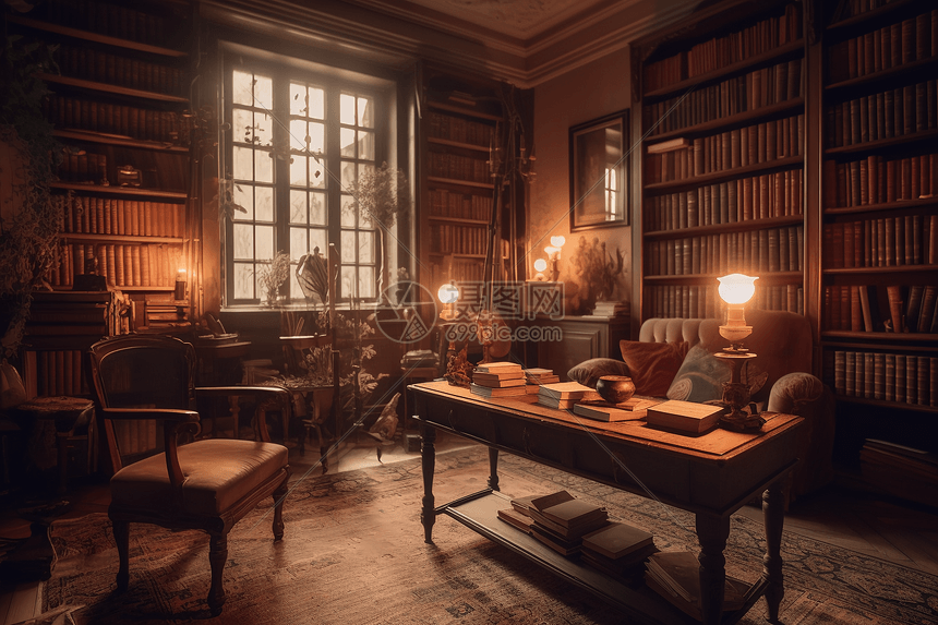 华丽的图书馆高清图片下载-正版图片600046809-摄图网