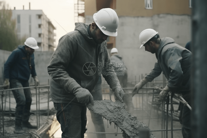 工地上的工人高清图片下载-正版图片600048596-摄图网