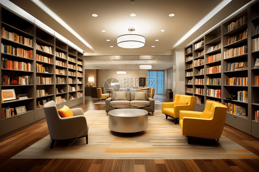 明亮的图书馆高清图片下载-正版图片600048863-摄图网