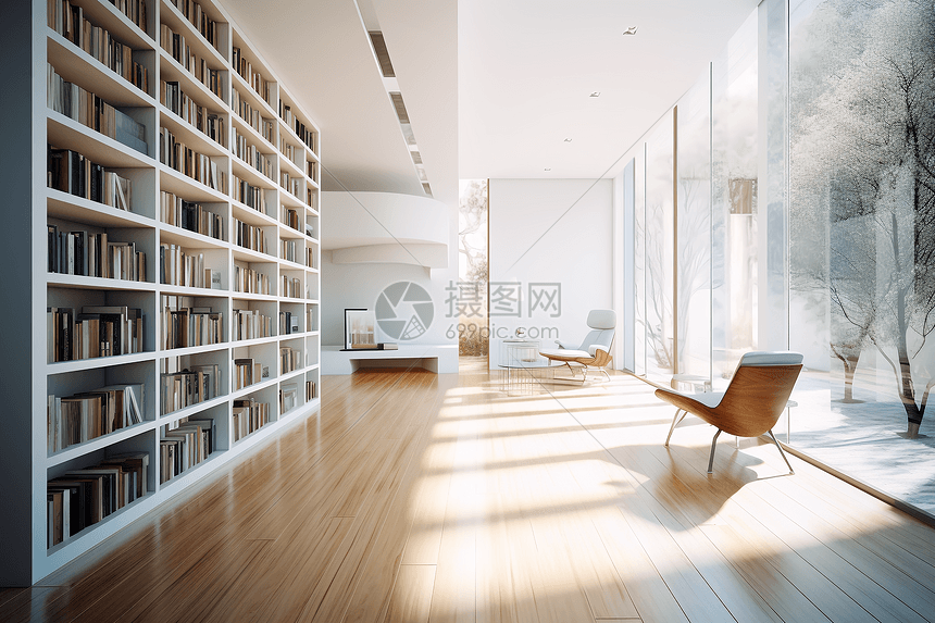 阳光充沛的图书馆高清图片下载-正版图片600050416-摄图网