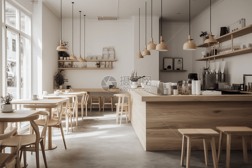 干净的咖啡馆高清图片下载-正版图片600050921-摄图网