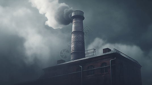 工厂烟囱插画图片下载-正版图片600051280-摄图网