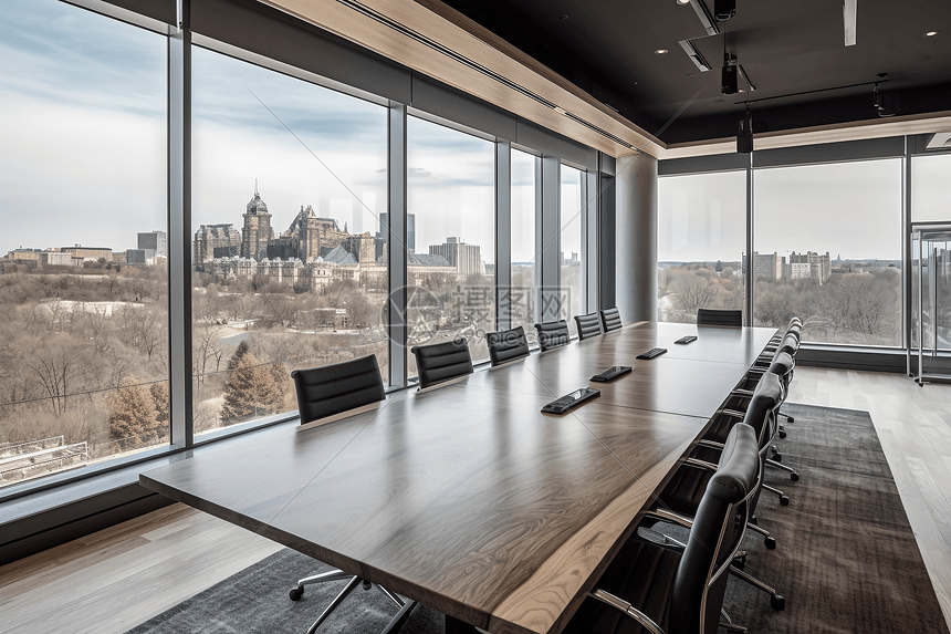 落地窗会议室高清图片下载-正版图片600052709-摄图网