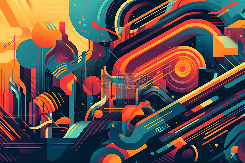 线条插画插画图片下载-正版图片600053361-摄图网