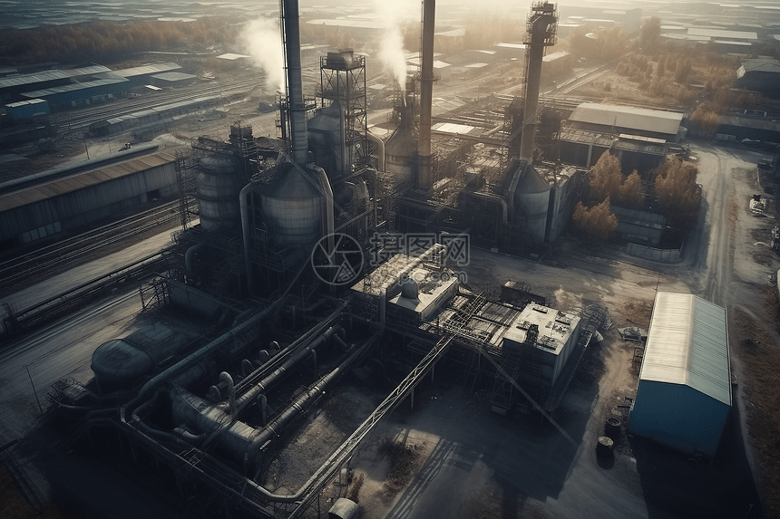 崭新的钢铁厂图片素材-正版创意图片600054330-摄图网