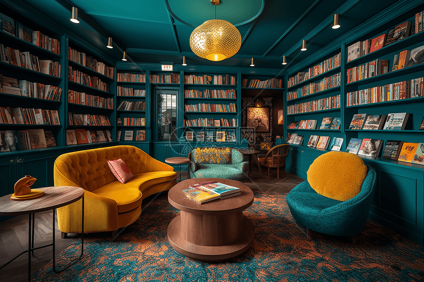 鲜艳的图书馆高清图片下载-正版图片600054611-摄图网
