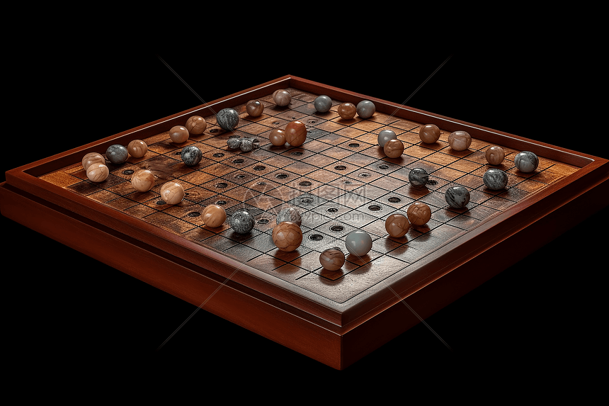 石子棋盘游戏高清图片下载-正版图片600055096-摄图网