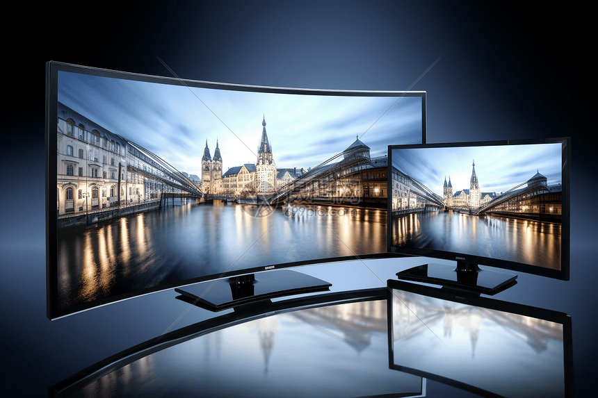 高清大屏幕显示器高清图片下载-正版图片600055172-摄图网