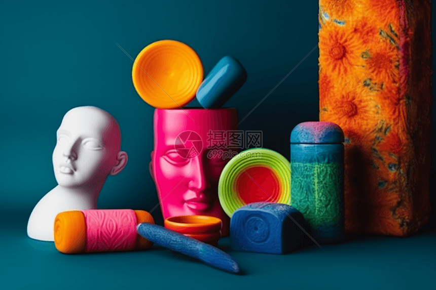 色彩鲜艳的摆设高清图片下载-正版图片600056352-摄图网