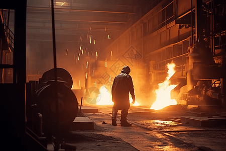 炼钢窑炉的特写镜头高清图片下载-正版图片600054455-摄图网