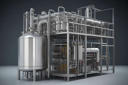 黑色背景下的生物质热解反应器图片素材-正版创意图片600061186-摄图网