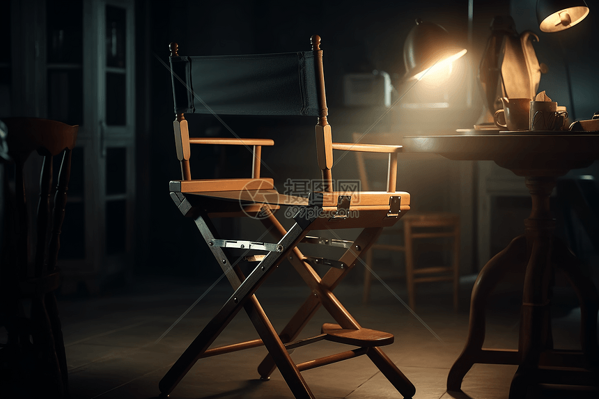 电影导演表演椅子高清图片下载-正版图片600062116-摄图网