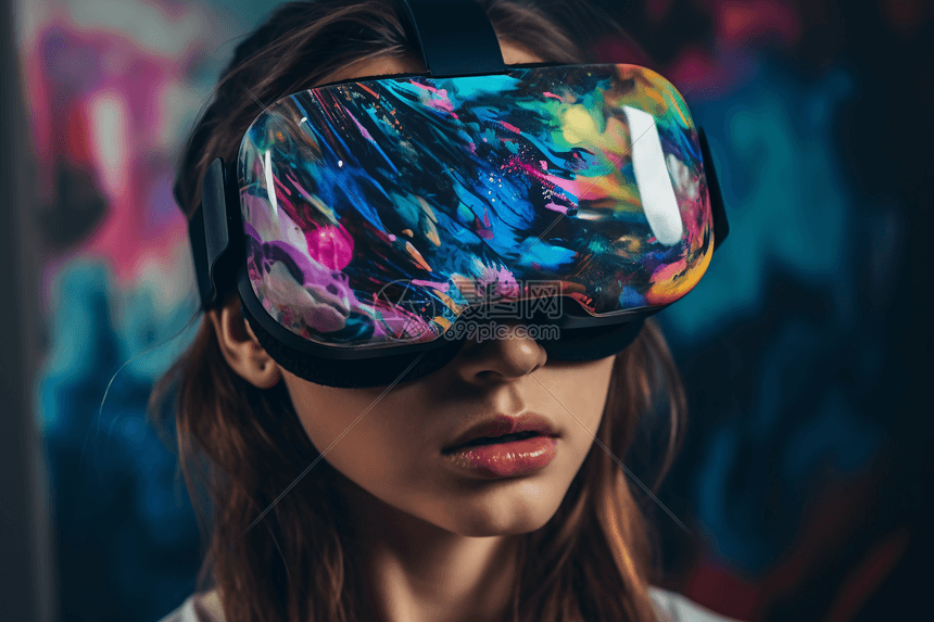 炫彩的VR眼镜高清图片下载-正版图片600065558-摄图网