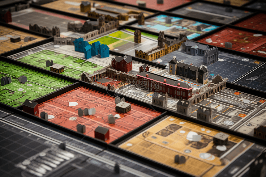 棋盘游戏的俯瞰图高清图片下载-正版图片600065659-摄图网