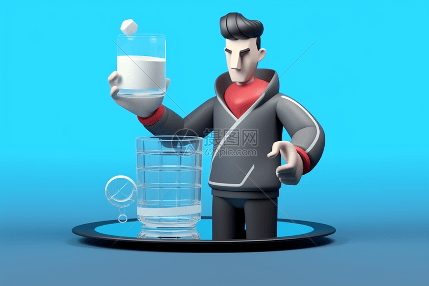 33D渲染模型人物图片素材-正版创意图片600068775-摄图网