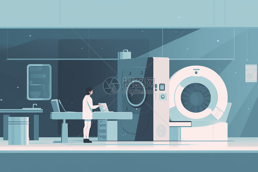 放射科实验室插画图片下载-正版图片600070417-摄图网