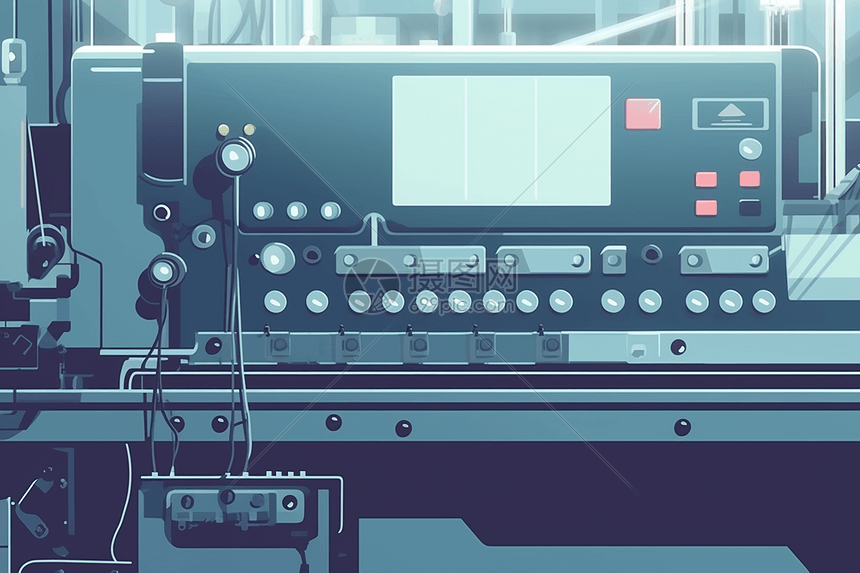 工厂自动化控制台插画插画图片下载-正版图片600070929-摄图网