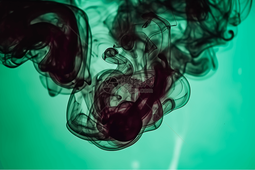 黑烟绿色创意背景图片素材-正版创意图片600071270-摄图网