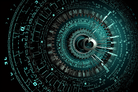 二进制代码锁定机制插画图片下载-正版图片600072247-摄图网